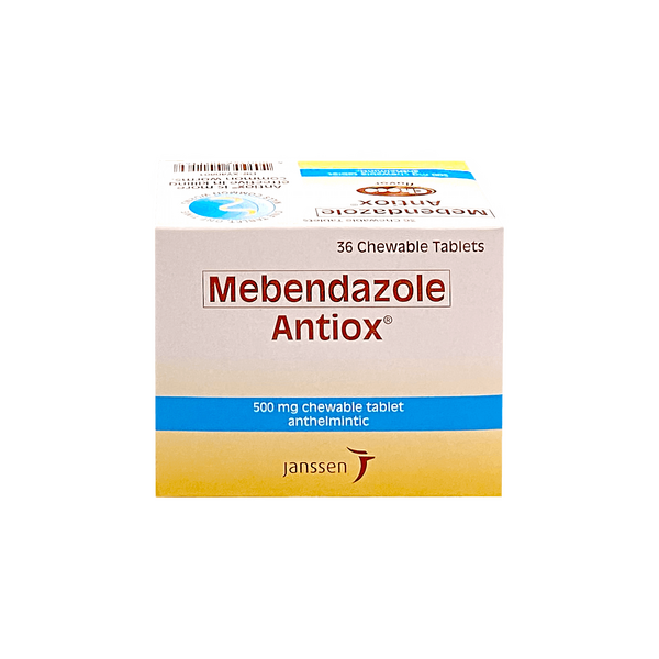 Buy Antiox mebendazole 500mg chewable tablet 1's online with MedsGo ...